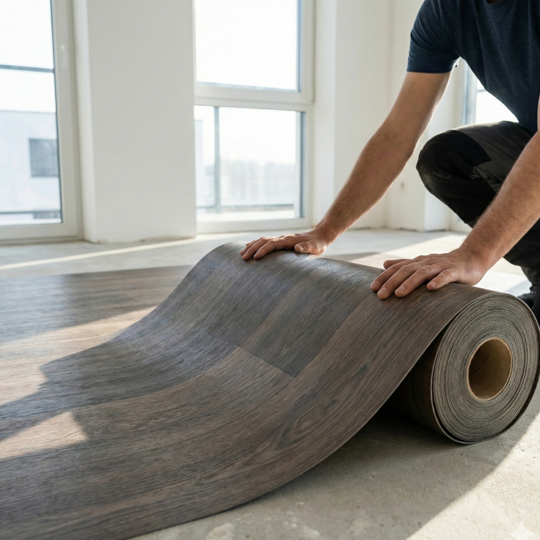 Buy Vinyl Roll Flooring with Stylish Wood & Stone Finishes